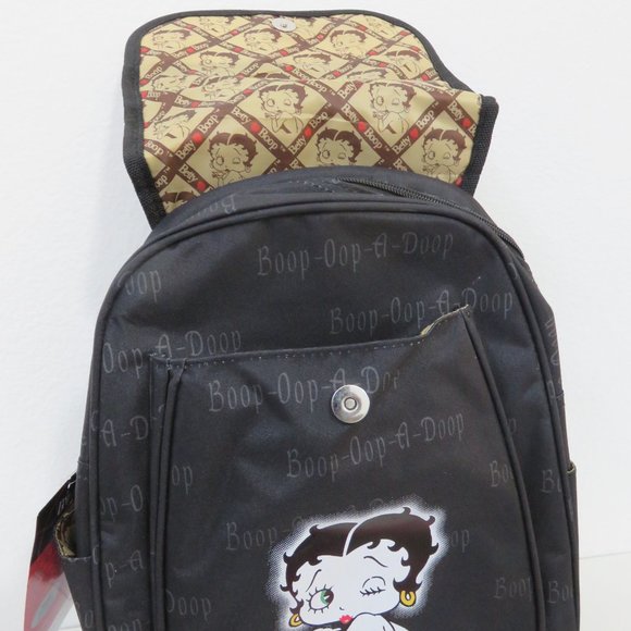 Betty Boop | Bags | Betty Boop Canvas Backpack With Ribbon 3 Inches ...